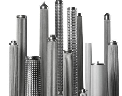 China Sewage Treatment 304 Stainless Steel Filter Cartridge High Filtration Area Folding for sale