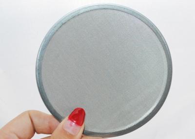 China Double Layer Edge 35um 304 Stainless Steel Filter Disc Multi Specification Fine Hole for sale