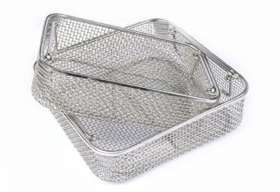 China Fried Chip Basket 304 Stainless Steel French Bread Fry Basket Food Presentation Snack Basket for sale