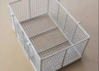 China Medical Kitchen 22cm Stainless Steel Strainer Basket Round Square Large Hole for sale