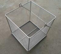 China Handle Cleaning 30cm Stainless Steel Sink Basket 304 316 316l Mesh Frame for sale