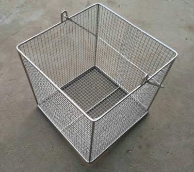 China Handle Cleaning 30cm Stainless Steel Sink Basket 304 316 316l Mesh Frame for sale