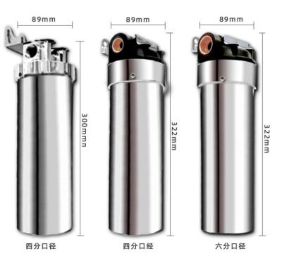 China 0.5um Water Purifier 10 Inch Stainless Steel Filter Housing Prefilter Housing for sale