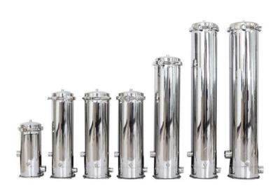 China 304 90mm Stainless Steel Filter Housing For Water Treatment Equipment for sale