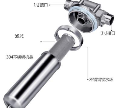 China 40 Micron Whole House Pre Filter Large Flow Stainless Steel Water for sale