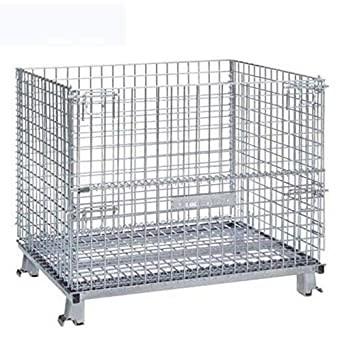 China Customized Large 800kg Wire Mesh Storage Cages Foldable Stainless Steel for sale
