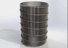 China 0.1mm Liquid Strainers Wedge Wire Screen Filter Looped Or Welded Wrapped for sale