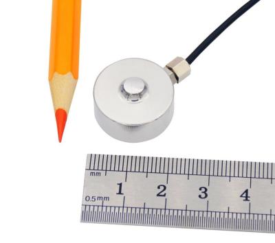 China Miniature Button Type Compression Force Sensor 10kN 20kN Compression Force Measurement for sale