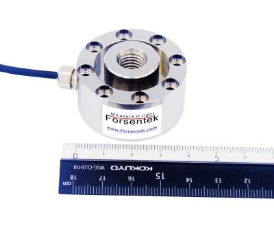China Pancake Load Cell 200lb 450lb 1.1klb Compression Force Transducer 2.2klb 4.5klb for sale