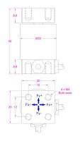 China 2-Axis Load Cell 1kN 500N 200N 100N 50N 20N Two Dimensioal Force Sensor for sale