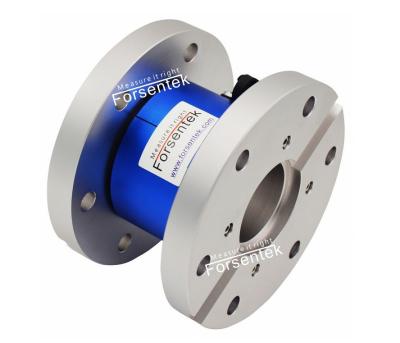 China Hollow Flanged Reaction Torque Transducer 0-1000Nm Hollow reaction torque sensor for sale