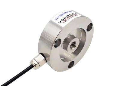 China Low profile compression load cell 50kg 100kg 200kg pancake load cell M8 for sale