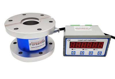China Hollow Flange Torque Meter 0-1000N*m Reaction Torque Transducer With Indicator for sale