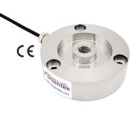 China Low Height Compression Force Transducer 500N 1KN 2KN 3KN Pancake Loadcell for sale