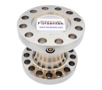 China Flange Mounted Compression Load Cell 200 ton Cylinder Type Load Cell 100ton for sale