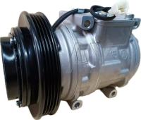 China TOYOTA COROLLA AC Compressor with PV4 Grooves 140mm Pulley Diameter and 12V Rated Voltage for sale