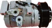 China TOYOTA FORTUNER AC Compressor with PV7 Grooves 120mm Pulley Diameter and 12V Rated Voltage for R134a Refrigerant for sale