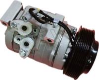 China TOYOTA FORTUNER AC Compressor with PV7 Grooves 120mm Pulley Diameter and 12V Rated Voltage for R134a Refrigerant for sale