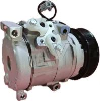 China TOYOTA FORTUNER AC Compressor with PV7 Grooves 120mm Pulley Diameter and 12V Rated Voltage for R134a Refrigerant for sale