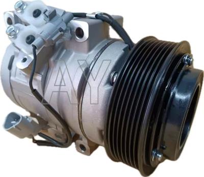 China TOYOTA AC Compressor for HIACE with PV7 Grooves 120mm Pulley Diameter and 12V Rated Voltage for sale