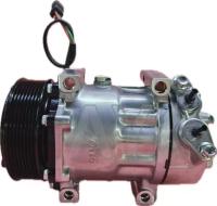 China SCANIA AC Compressor with 12 Months Warranty 123mm Clutch and 24V for SCANIA Vehicles for sale