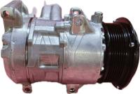 China TOYOTA AC Compressor with 7pk Grooves 12V Rated Voltage and 110mm Pulley Diameter for R134 Refrigerant for sale
