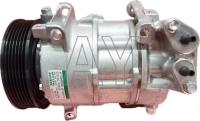 China PEUGEOT 4008 AC Compressor with 6pk Grooves 12V Rated Voltage and 110mm Pulley Diameter for R134 Refrigerant for sale