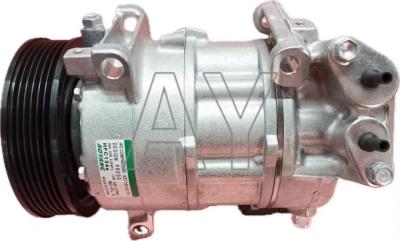 China PEUGEOT 4008 AC Compressor with 6pk Grooves 12V Rated Voltage and 110mm Pulley Diameter for R134 Refrigerant for sale