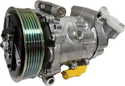 China PEUGEOT 307 AC Compressor with 5pk Grooves 12V Rated Voltage and 119mm Pulley Diameter for R134 Refrigerant for sale
