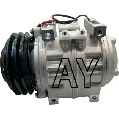 China Toyota Coaster Ac Compressors With 24v Power And 2a Grooves Pulley Designed For Long Term Automotive Cooling System for sale