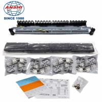 China 19 Inch 1u Rack Mount Shielded Patch Panel 24 Ports Loaded Cat6a Stp With 24 Pieces Jack for sale