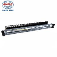 China 19 Inch 1u Rack Mount Shielded Patch Panel 24 Ports Loaded Cat6a Stp With 24 Pieces Jack for sale
