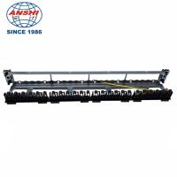 China 19 Inch 1u Rack Mount Shielded Patch Panel 24 Ports Loaded Cat6a Stp With 24 Pieces Jack for sale