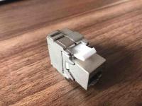 China FTP Cat6 Punch Down Keystone Jack RJ45 180 Degree Metallic Color OEM / ODM for sale