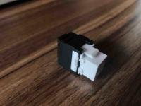 China UTP 180 Degree Cat6a Keystone Jack , PC Material Tool Free Keystone Jack for sale