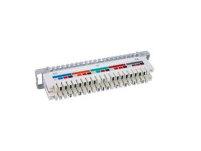 China White / Grey KRONE LSA Disconnection Module , Krone Module 10 Pair With Color Label for sale