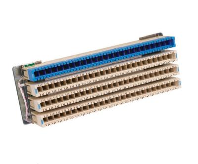 China Rack Mount 100 Pair MDF Terminal Block , Grey / Blue Main Distribution Frame for sale