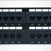 China 48 Port Rack Mount Patch Panel 2U 19'' UTP Patch Panel Cat5e 110 IDC RoHS Compliant for sale