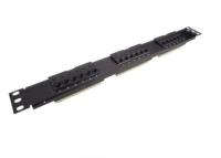 China 110 IDC UTP Rack Mount Patch Panel 18 Ports 1U Cat5e Wtih 180 Degree Angle for sale