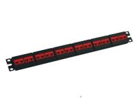 China 1u 24 Port Patch Panel Cat6 19