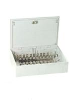 China Screw / Key Lock Krone Cable Distribution Box 100 Pair For LSA Module for sale