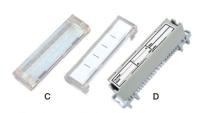 China White Color Krone Label Holder , 5 Pairs Terminal Block Hinged Label Holders for sale