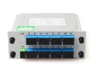 China Casette Type FTTH Distribution Box 1 * 16 Insertion Type Fiber Optic PLC Splitter for sale