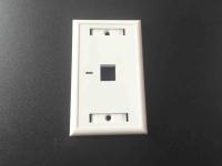 China Single Port Network Cable Faceplate RJ45 Keystone 120 Type Face Plate 120 * 86 for sale