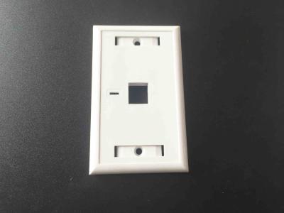China Single Port Network Cable Faceplate RJ45 Keystone 120 Type Face Plate 120 * 86 for sale