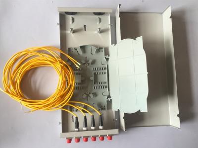 China Mini Wall Outlet Fiber Distribution Box 4 / 8 / 12 Core FTTH Termination Box for sale