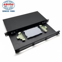 China 12 Ports 24 Cores SC/UPC Fiber Optic Patch Panel ODF 19 Inch Rack Mount for sale