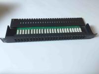 China 25 / 50 Port Voice Patch Panel 6P4C 110 IDC / Krone IDC With CAT 3 Modules for sale