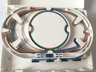 China Easy Installation Fiber Optic Termination Box , Waterproof 4 Cores FTTH Distribution Box for sale