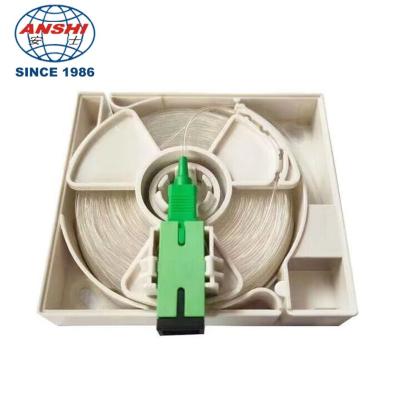 China Indonesia Telecom Fiber Terminal Box For 15/40m Invisible Cable G657B3 0.9MM FTTR Box With Bolts for sale